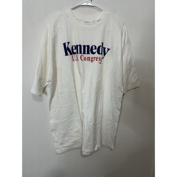 Lifewear | Shirts | Vintage Kennedy For Us Congress Political White T ...